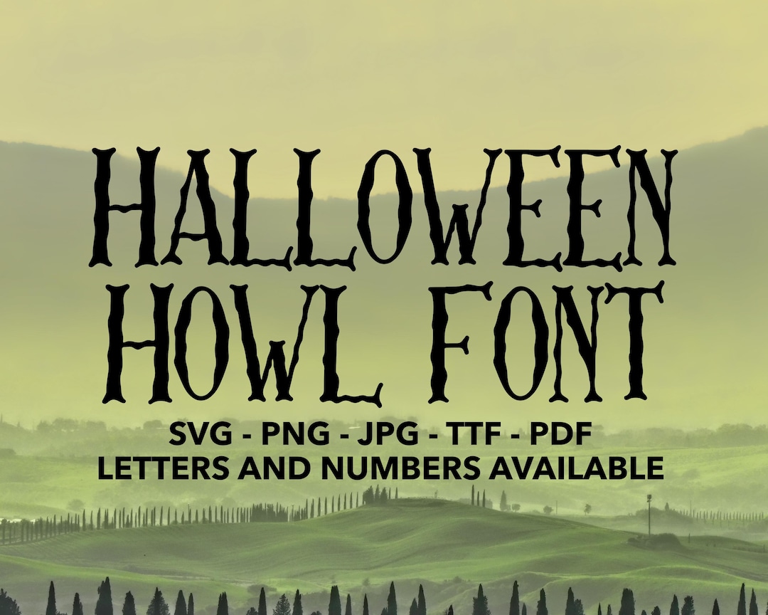 Halloween Font SVG, Horror Cut Font for Cricut, Horror Font SVG, PNG ...