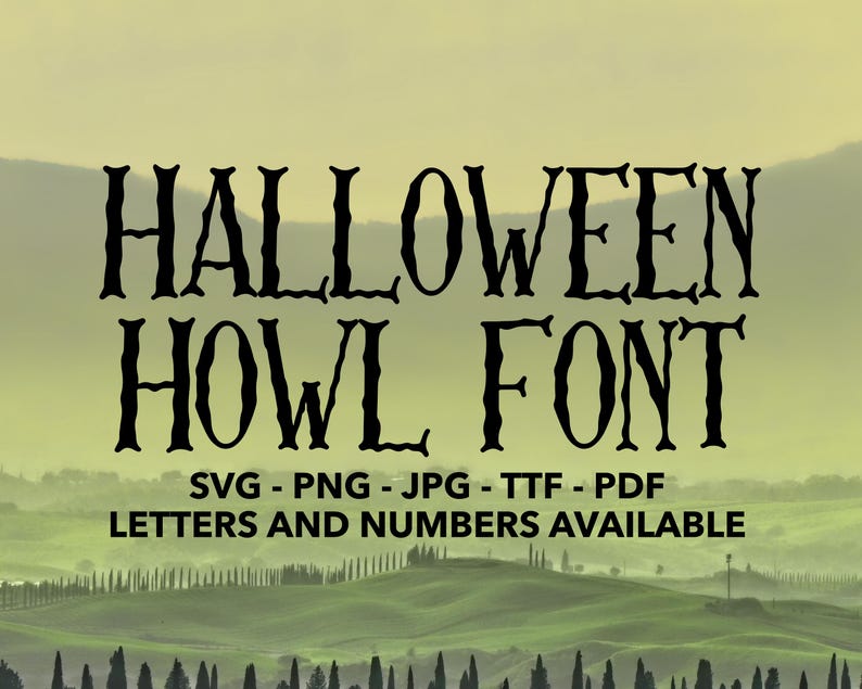 Halloween Font SVG, Horror Cut Font for Cricut, Horror Font SVG, PNG ...