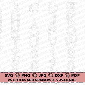 Brain Font SVG, Brains Font PNG, Brain Letters Svg, Png, Jpg, Dxf, Pdf ...