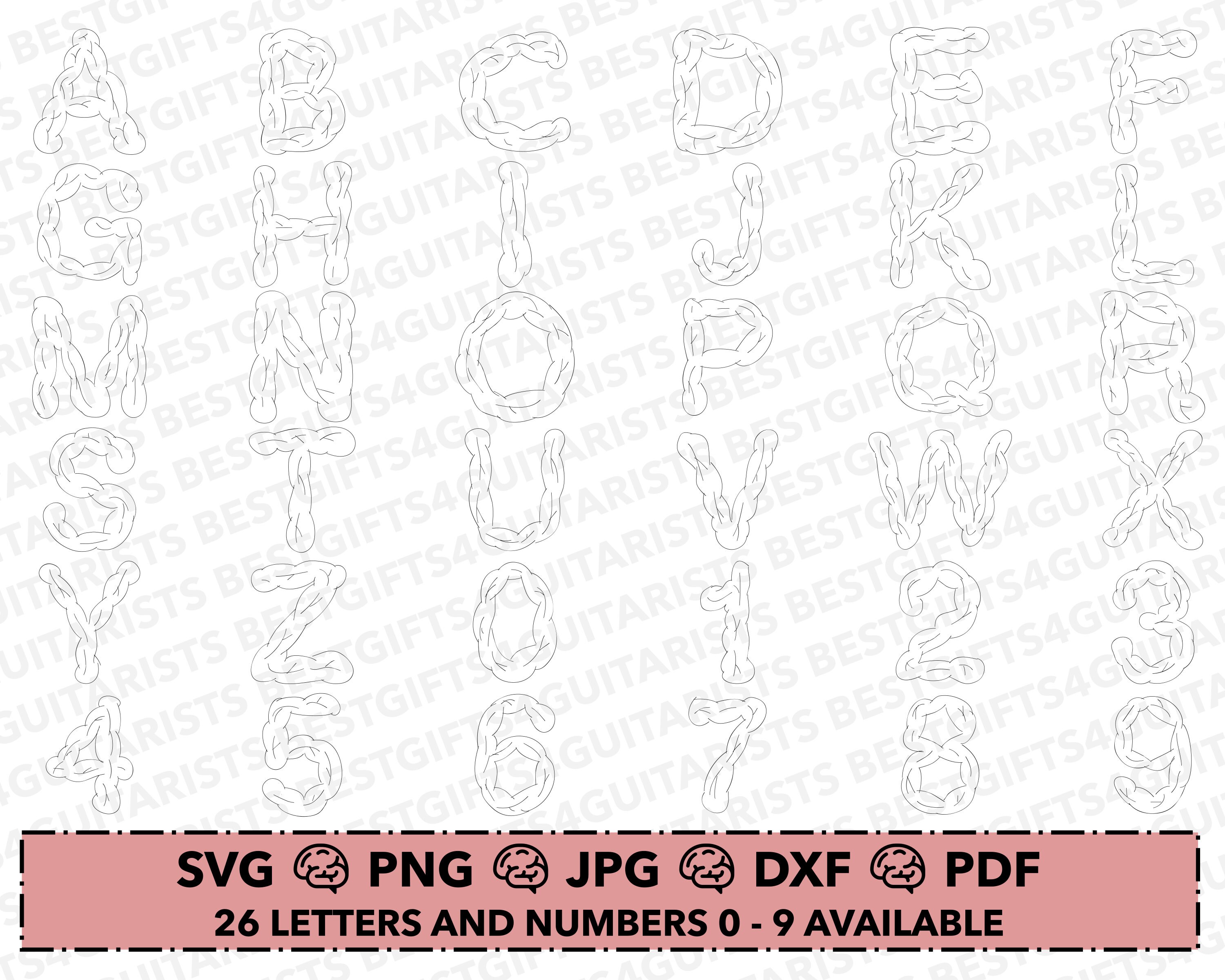 Brain Font SVG, Brains Font PNG, Brain Letters Svg, Png, Jpg, Dxf, Pdf ...