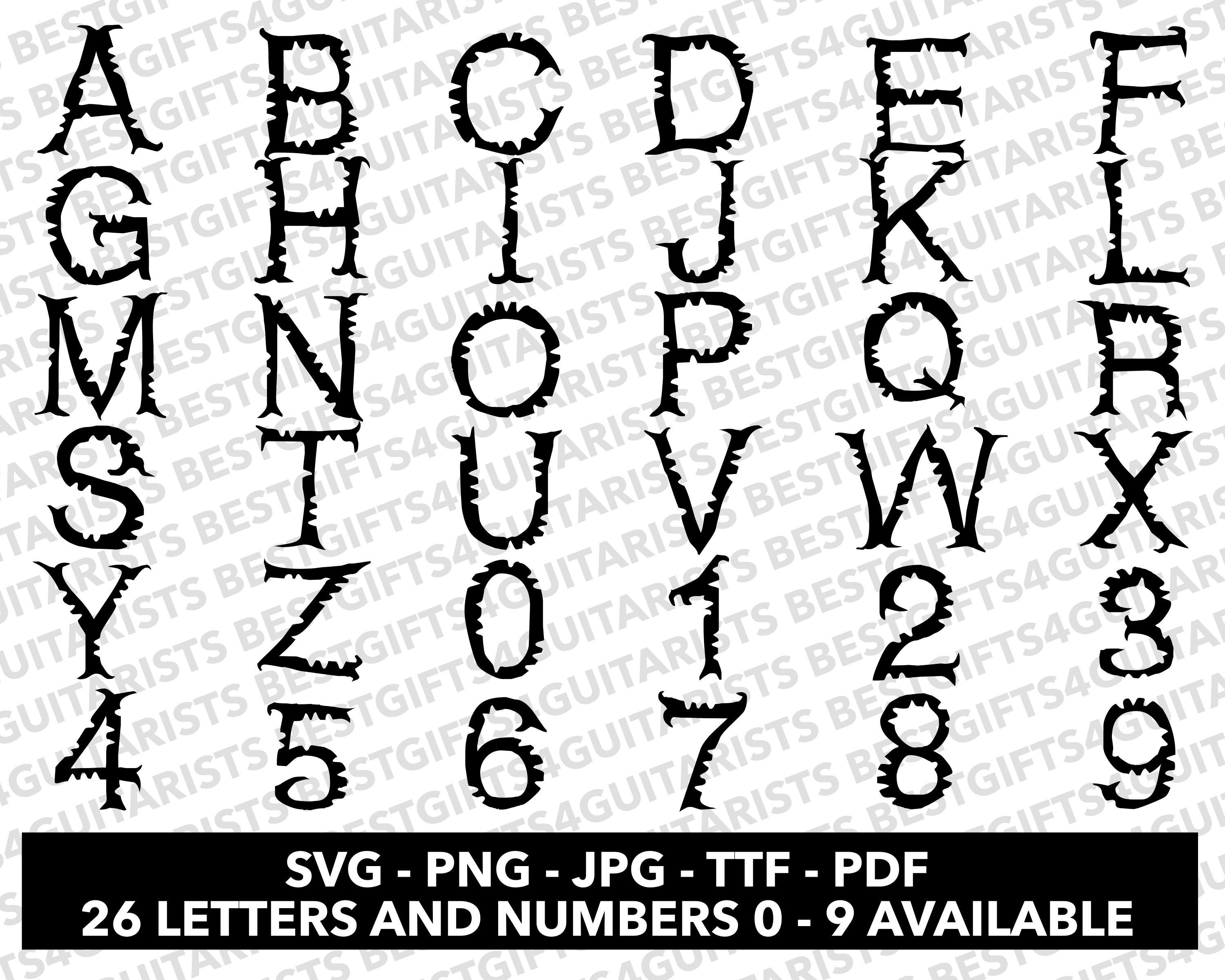 Horror Font SVG, Horror Cut Font for Cricut, Horror Font SVG, PNG, Jpg ...