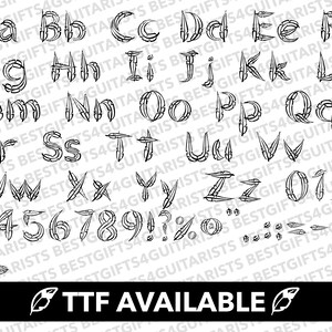 Bird Feather Font SVG, Bird Font for Cricut, Bird Font SVG, PNG, Jpg ...