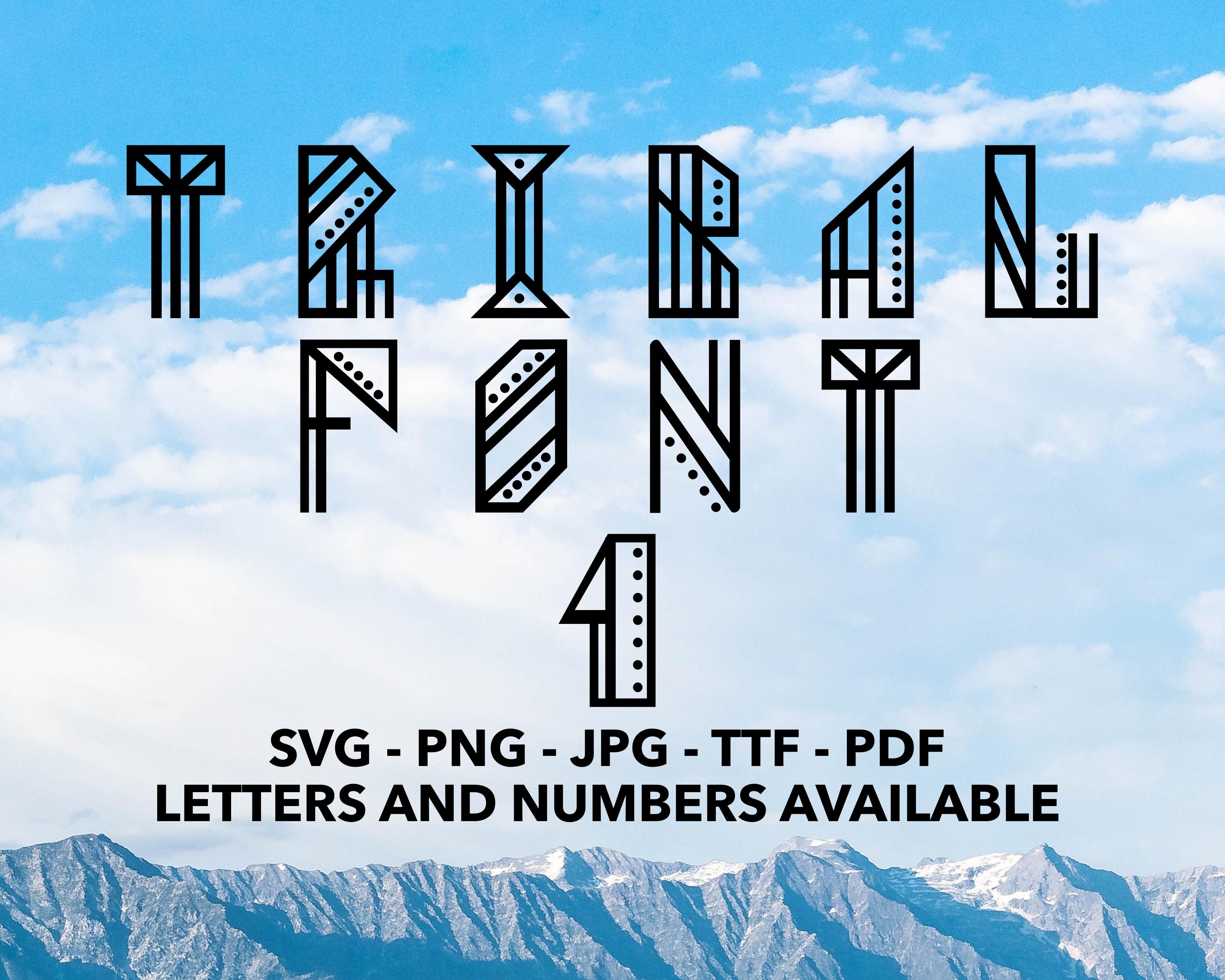 Tribal Font SVG, Tribal Font for Cricut, Tribal Font SVG, PNG, Jpg, Ttf ...