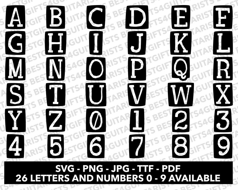 123 Distressed Cut Out Font SVG, Distressed Font for Cricut, Distressed ...