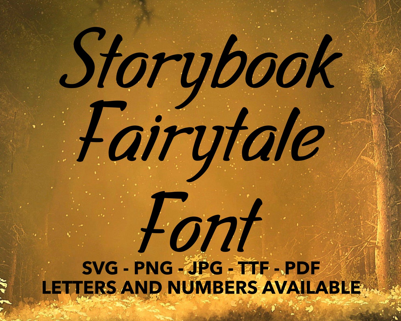 Storybook Fairytale Font SVG, Storybook Font for Cricut, Storybook Font ...
