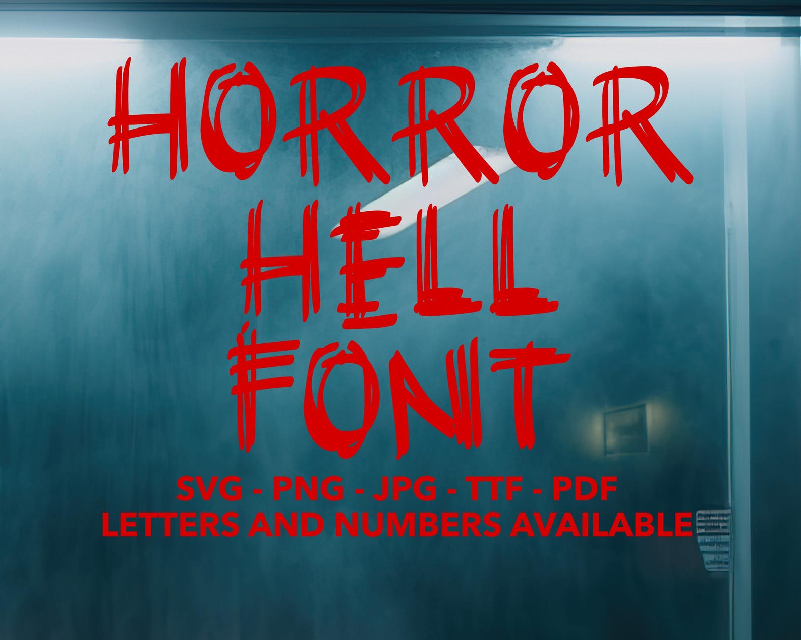 Horror Hell Font SVG, Horror Font for Cricut, Horror Font SVG, PNG, Jpg ...