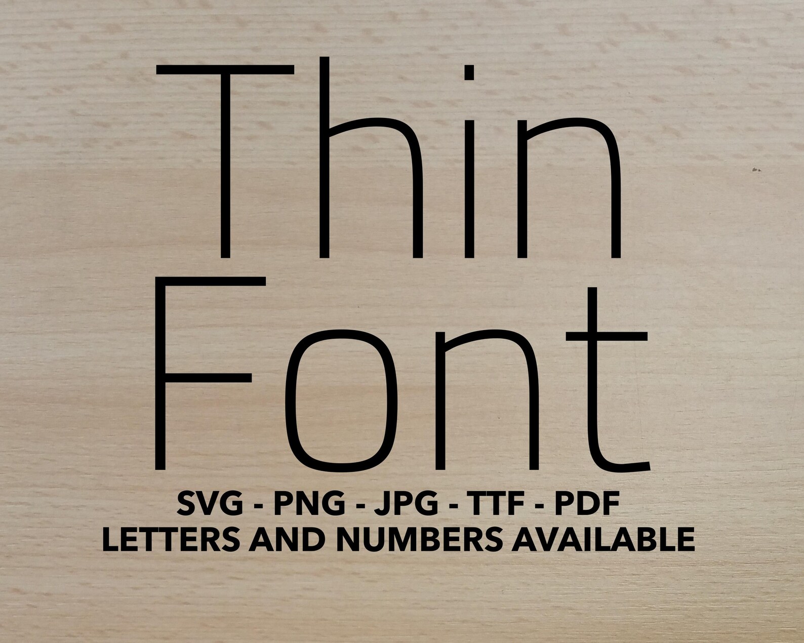 Thin Font SVG, Thin Font for Canva, Thin Font for Cricut, Thin Font SVG ...