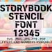 Storybook Stencil Font SVG, Storybook Font for Cricut, Storybook Font ...
