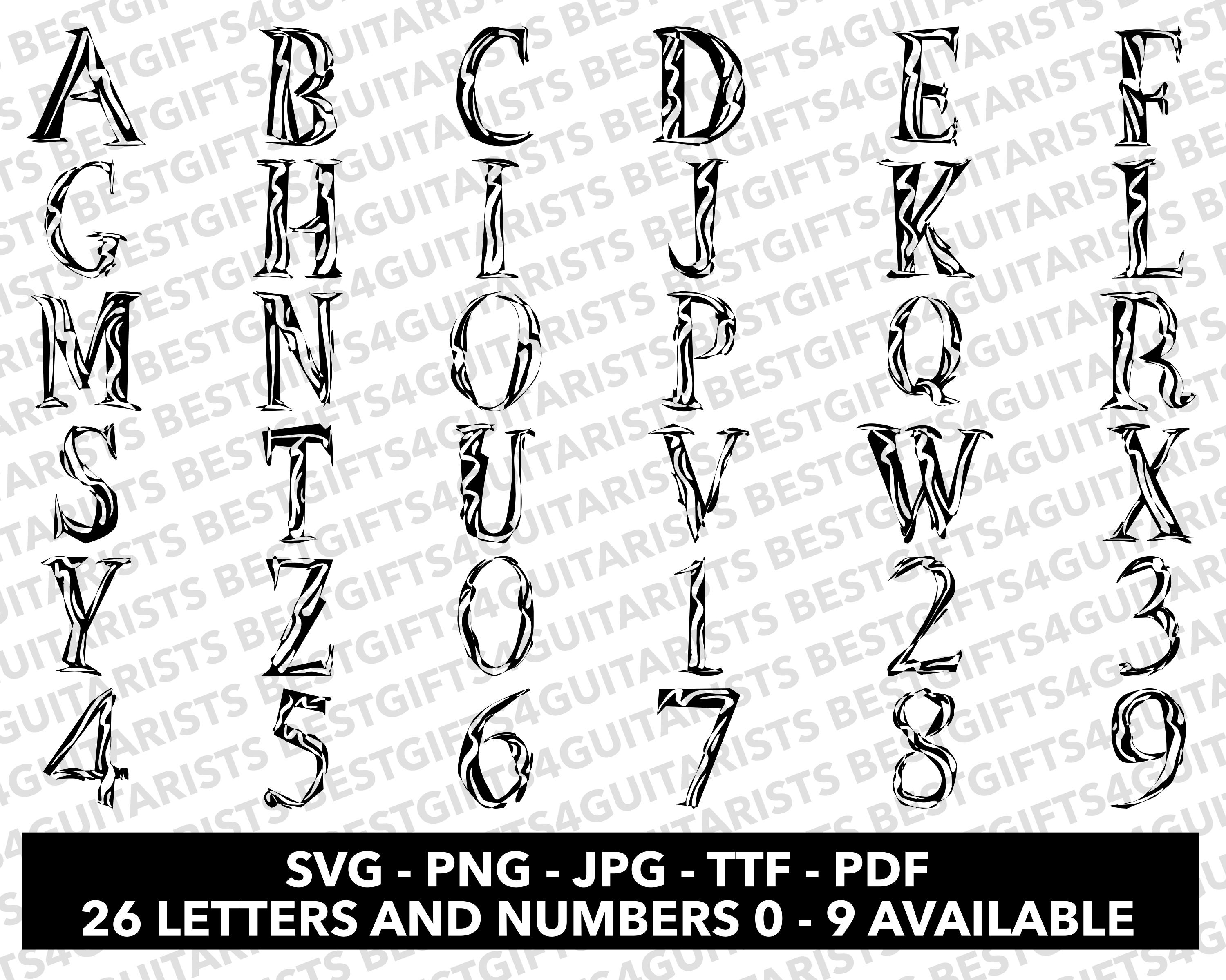 Tribal Font SVG, Tribal Font 2 Numbers, Tribal Font SVG, PNG, Jpg, Ttf ...