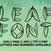 Leaf Font SVG, Leaf Font for Cricut, Leaf Font SVG, PNG, Jpg, Ttf, Pdf Leaf Font for Canva ...