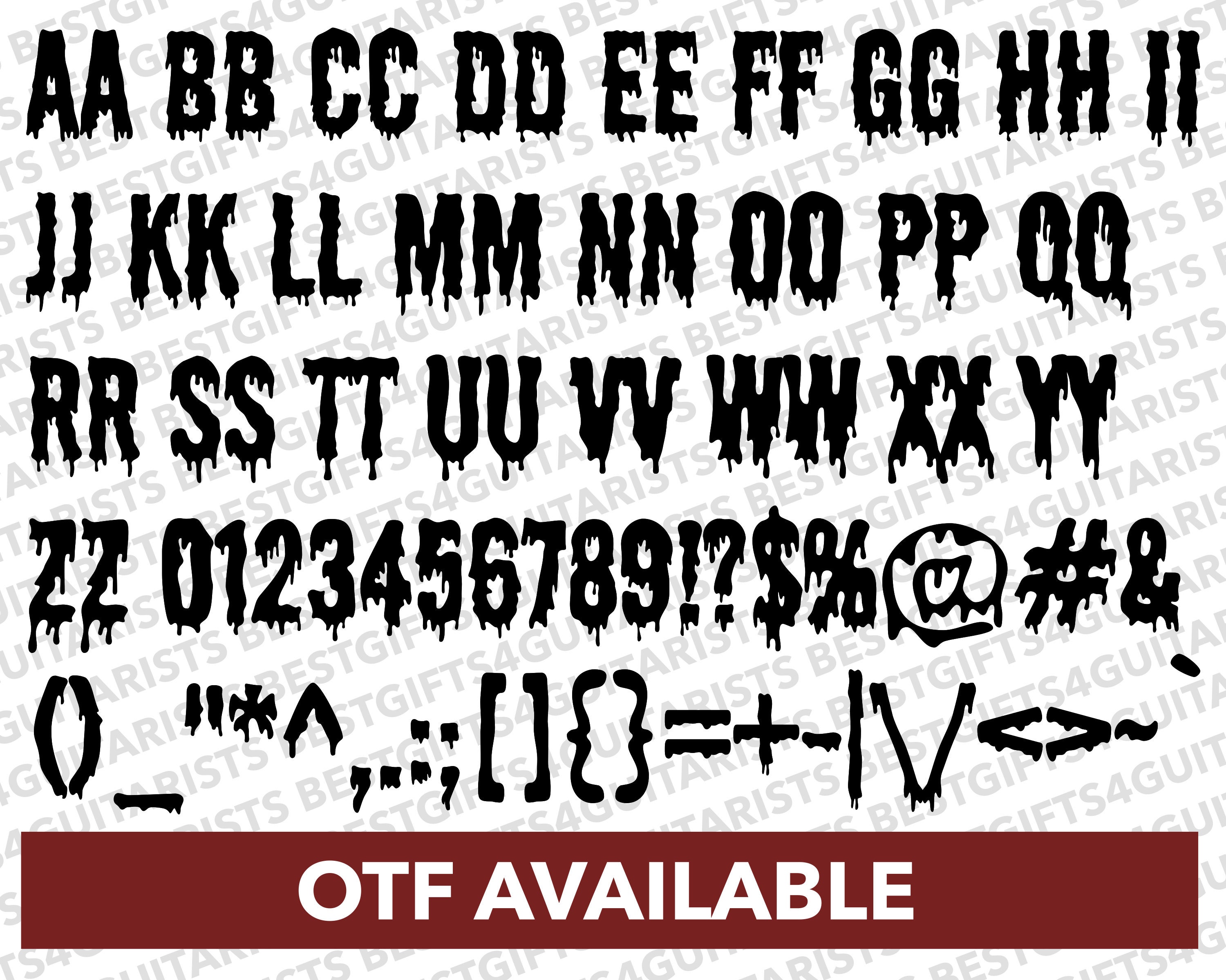 Blood Dripping Font SVG, Blood Dripping Font for Cricut, Horror Font ...