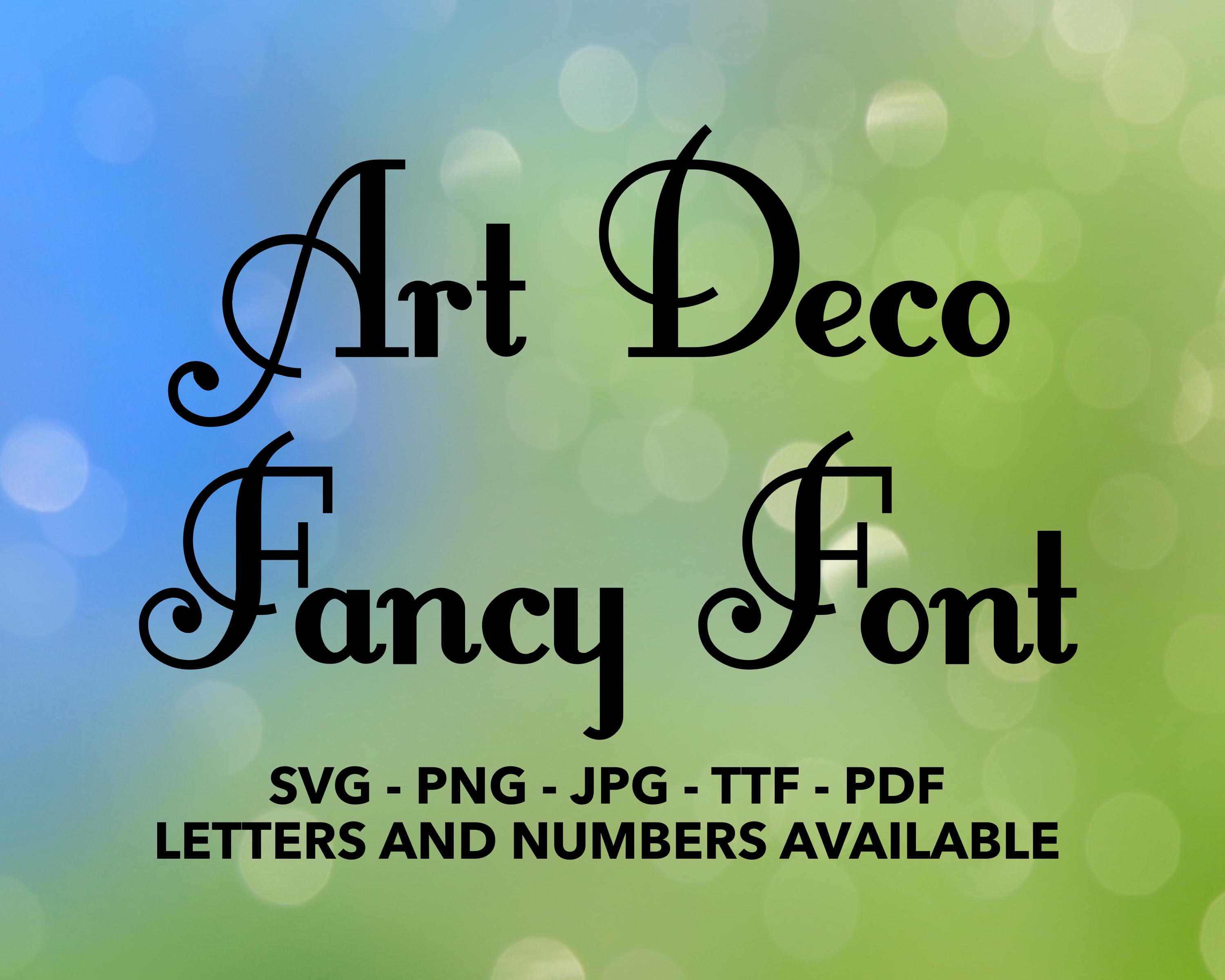 Art Deco Fancy Font SVG, Art Deco Fancy Font TTF, Art Deco Fancy ...