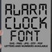 Alarm Clock Font SVG, Alarm Clock Font for Cricut, Digital Alarm Clock ...