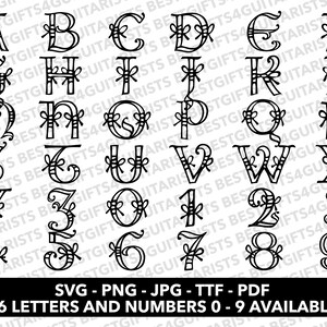 Bow Font SVG, Bow Font for Cricut, Bow Font SVG, PNG, Jpg, Ttf, Pdf ...
