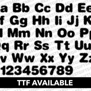 Distressed Dots Font SVG, Distressed Font for Cricut, Distressed Font SVG, PNG, Jpg, Ttf, Pdf ...