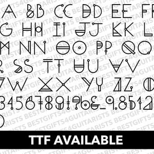 Alien Font SVG, Alien Font TTF, Alien Letters Svg, Png, Jpg, Ttf, Pdf ...