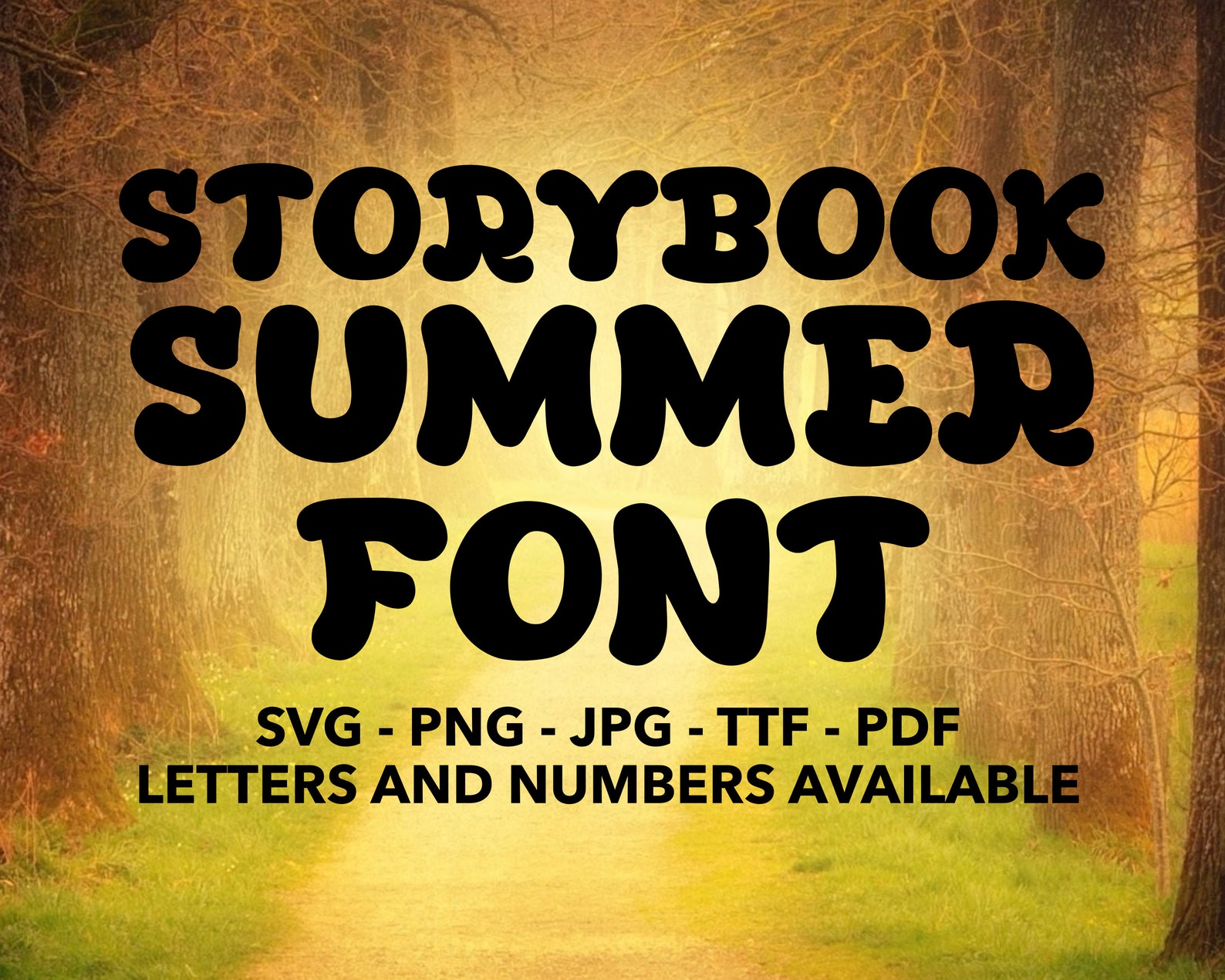 Storybook Summer Font SVG, Storybook Font for Cricut, Storybook Font ...