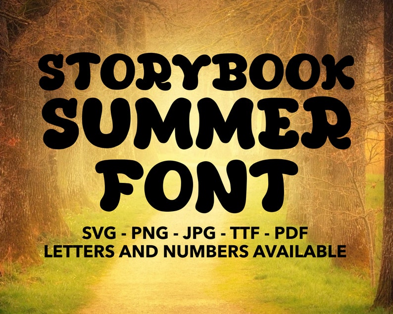 Storybook Summer Font SVG, Storybook Font for Cricut, Storybook Font ...