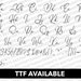 Single Fancy Line Font SVG, Line Letters, Line Numbers, Calligraphy ...