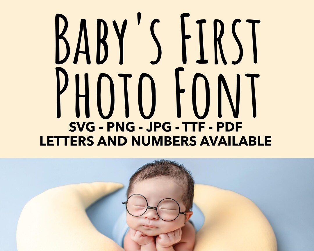 Baby Font SVG, Baby Font for Cricut, Baby Font SVG, PNG, Jpg, Ttf, Pdf ...