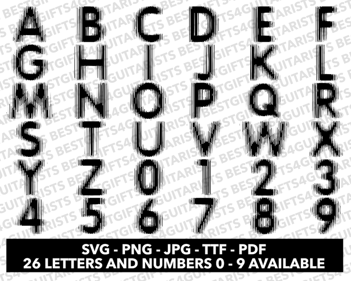 Distressed Motion Blur Font SVG, Motion Blur Font SVG, Distressed Font ...