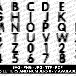 Distressed Motion Blur Font SVG, Motion Blur Font SVG, Distressed Font ...