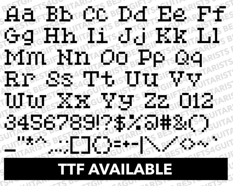 Fantasy Pixel Font SVG, Pixel Font for Cricut, Pixel Font SVG, PNG, Jpg ...