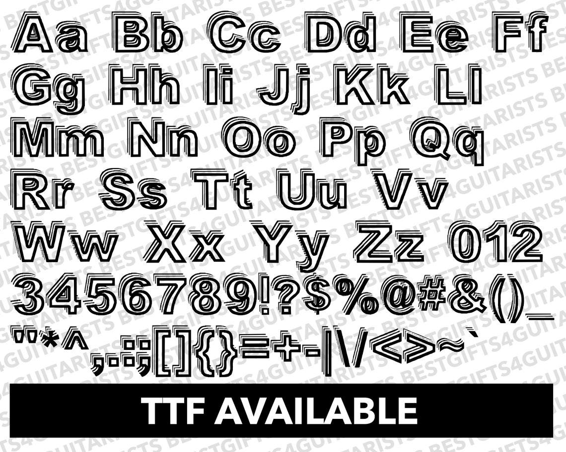 Distressed Shadow Font SVG, Distressed Font for Cricut, Distressed Font ...