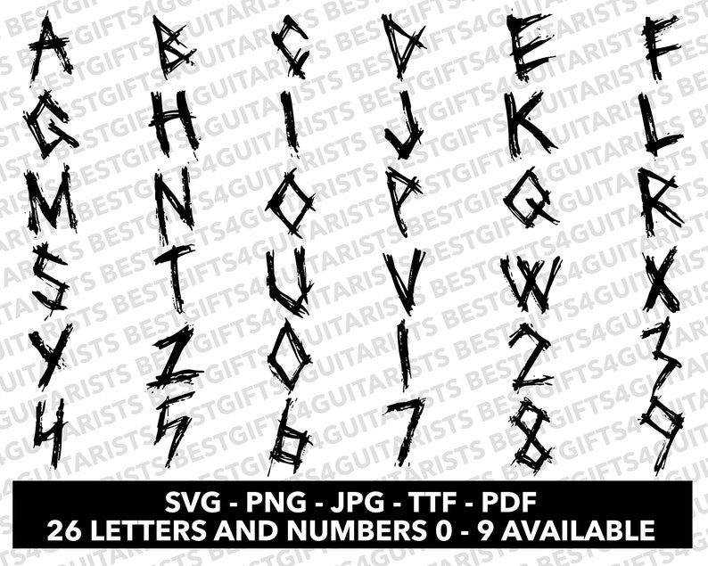 Horror Scary Font SVG, Horror Font for Cricut, Horror Font SVG, PNG ...