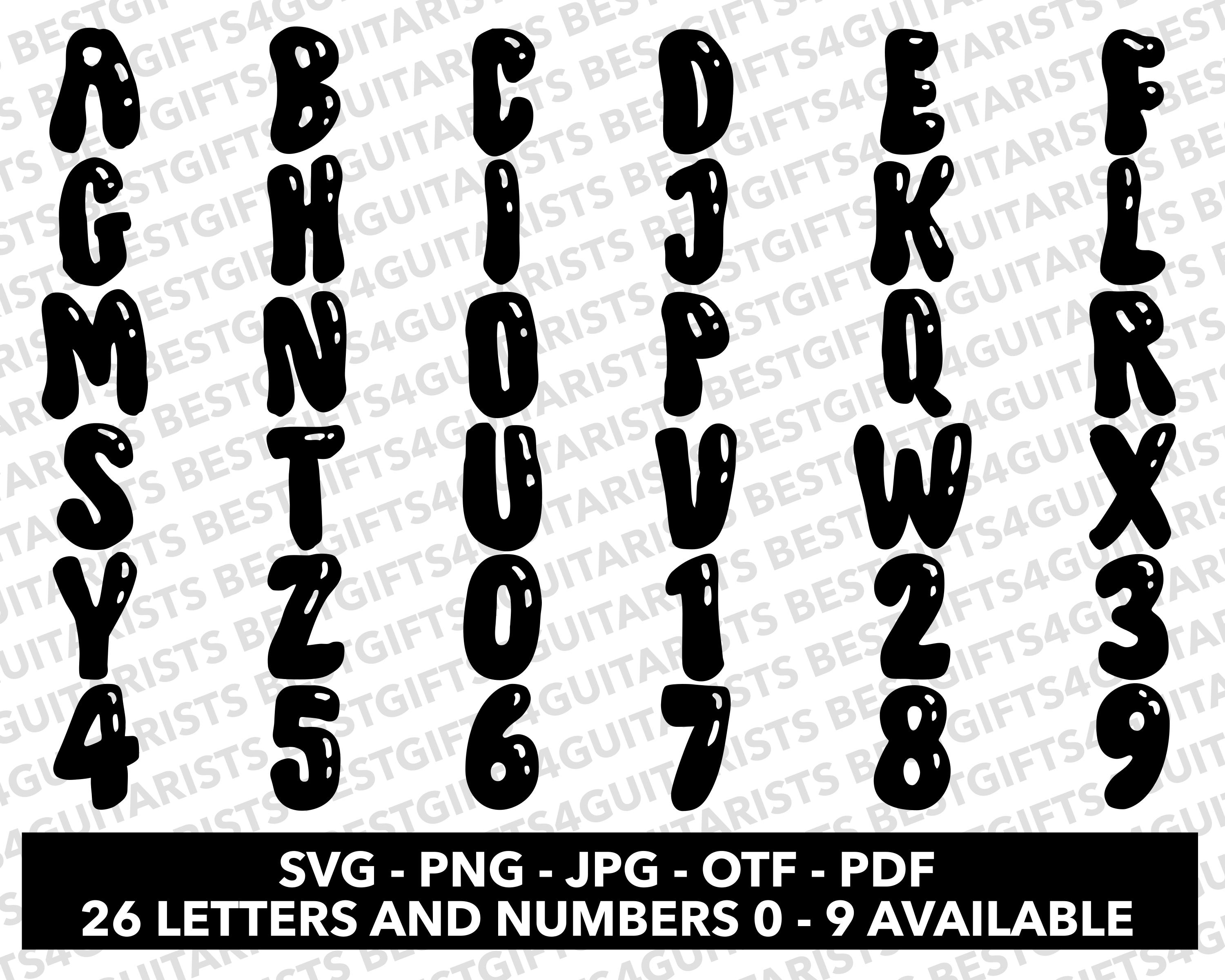 Balloon Bubble Font SVG, Bubble Alphabet, Balloon Numbers Svg, Png, Otf ...