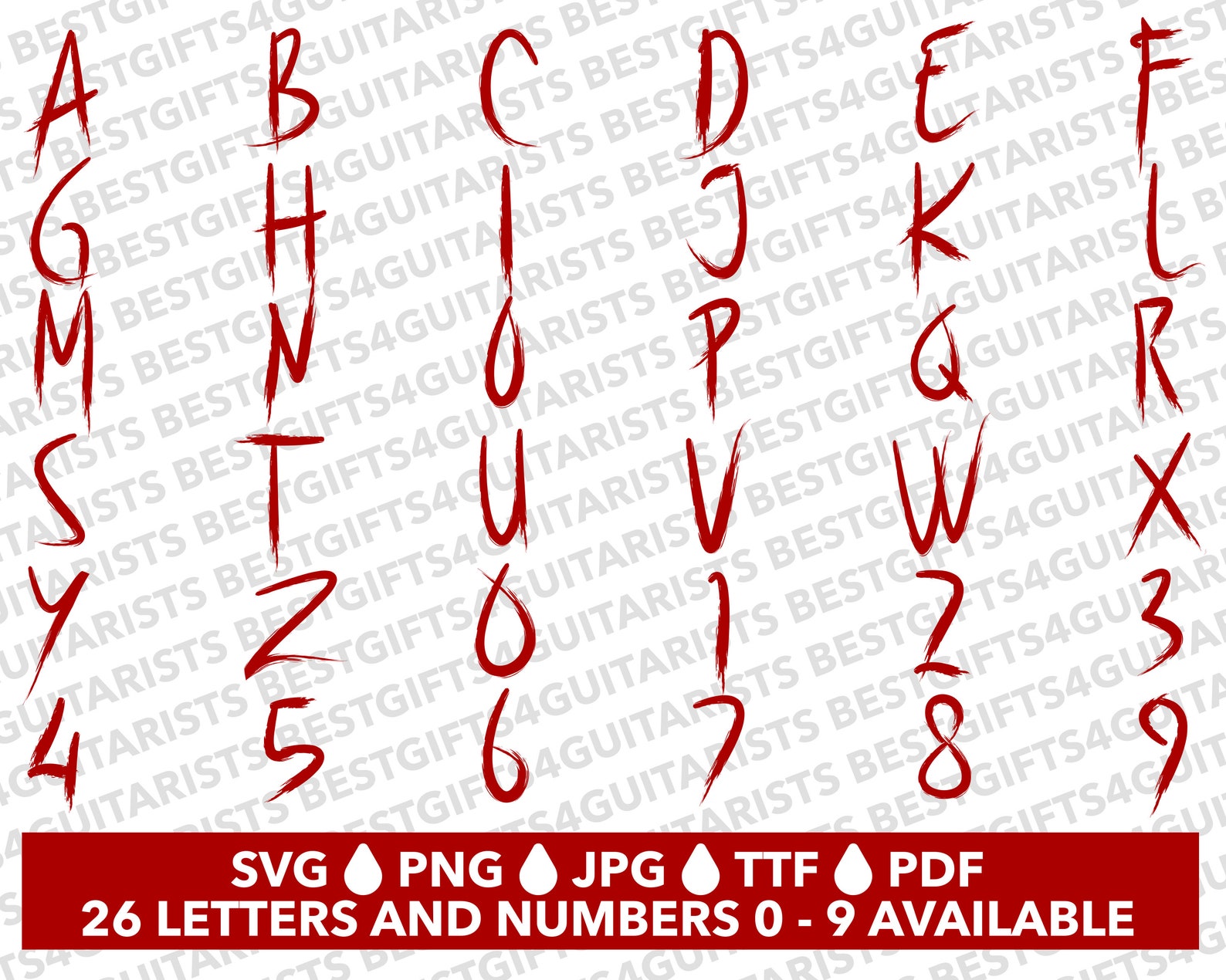 Blood Scratch Font SVG, Blood Font for Cricut, Blood Font SVG, PNG, Jpg ...