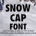 Snow Cap Font SVG, Snow Cap Font TTF, Icy Font, Icey Font, Ice Font Svg ...