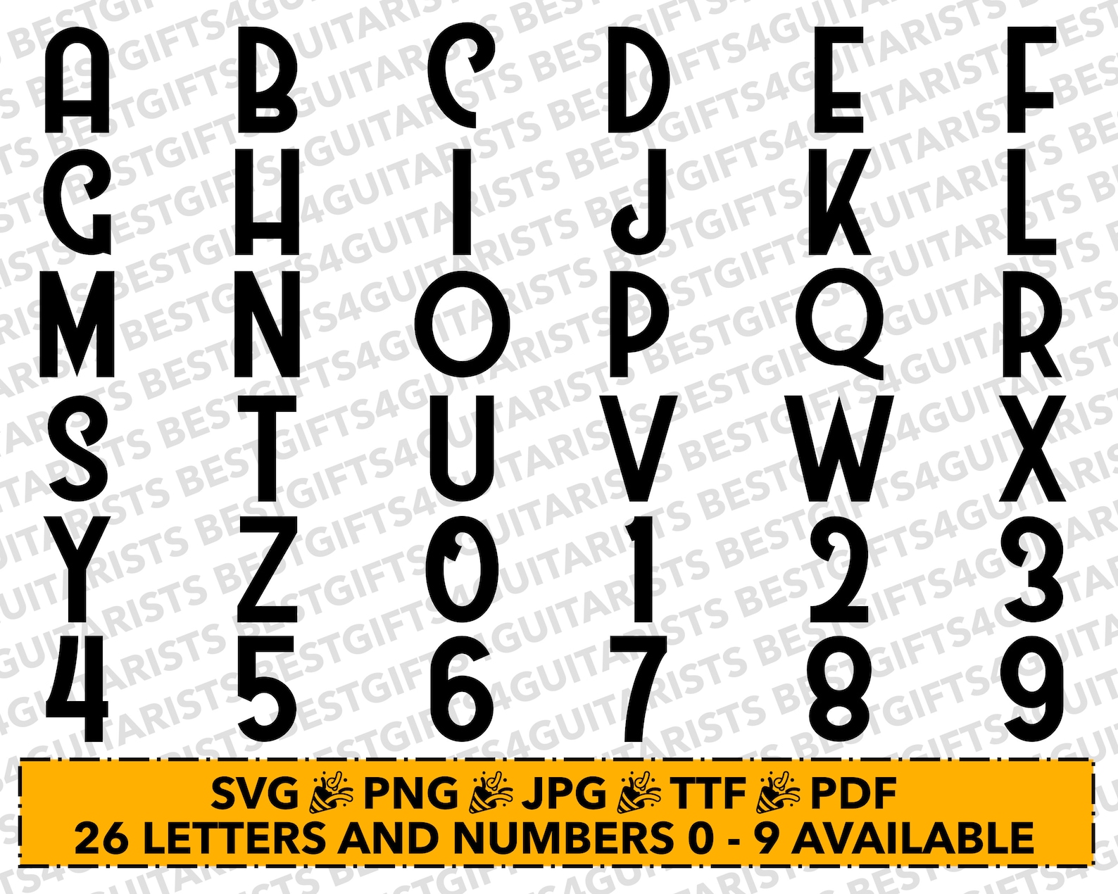 Art Deco Party Font SVG, Art Deco Party Font TTF, Art Deco Party ...