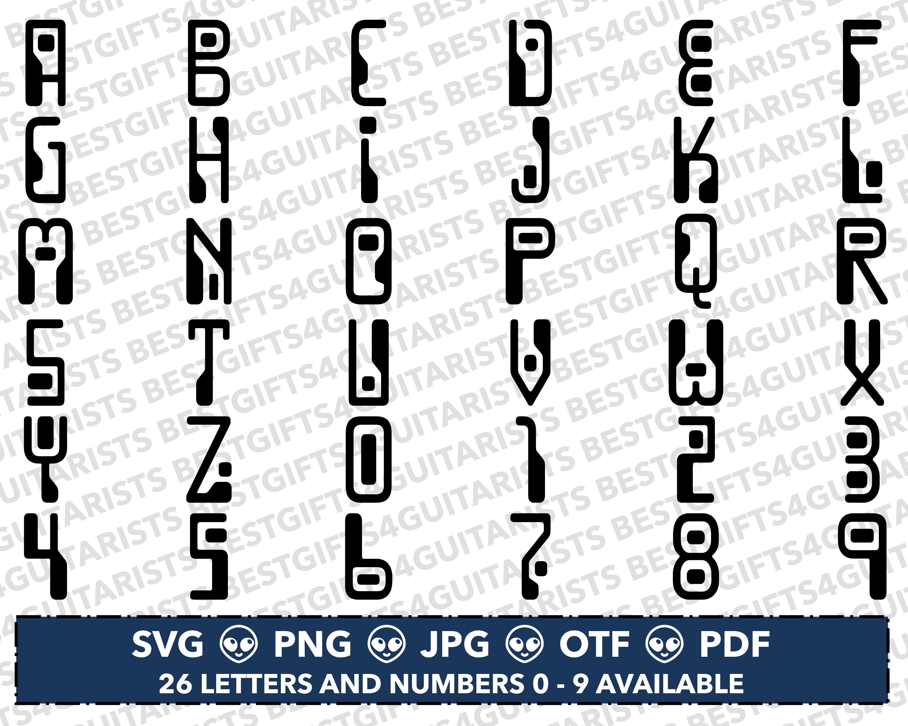 Alien Font 3 SVG, Alien Font 3 TTF, Alien Letters Svg, Png, Jpg, Ttf ...