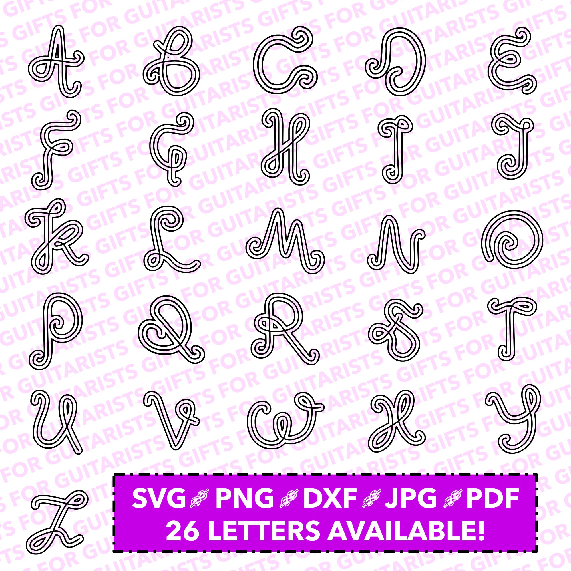 Curly Font SVG Curly Font PNG Calligraphy Font SVG Curly - Etsy Australia