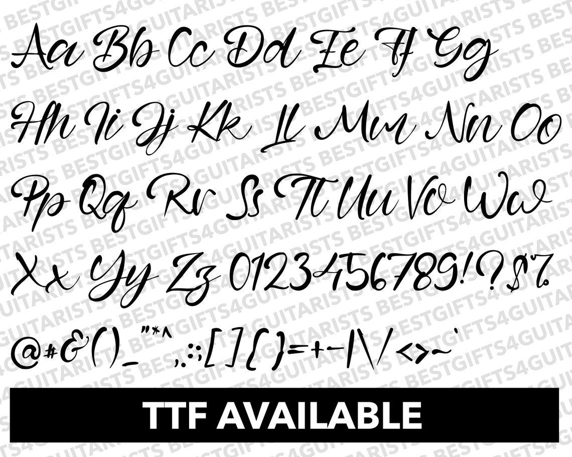 Calligraphy Beach Font SVG, Calligraphy Letters, Wedding Numbers ...