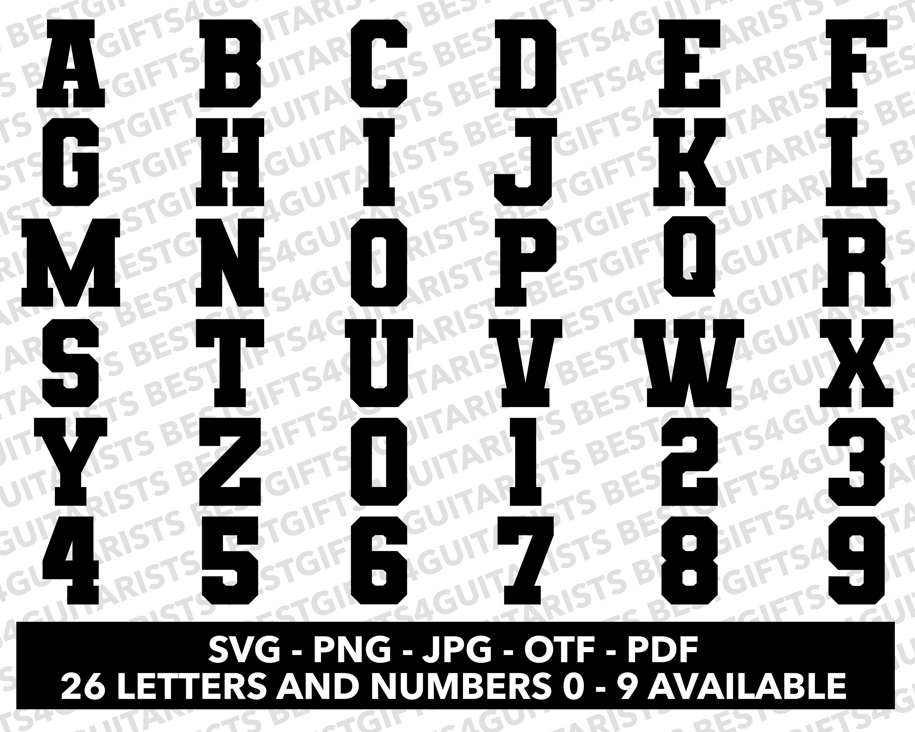 Varsity Font SVG, Varsity Letters Font, Varsity Font SVG, PNG, Jpg, Otf ...