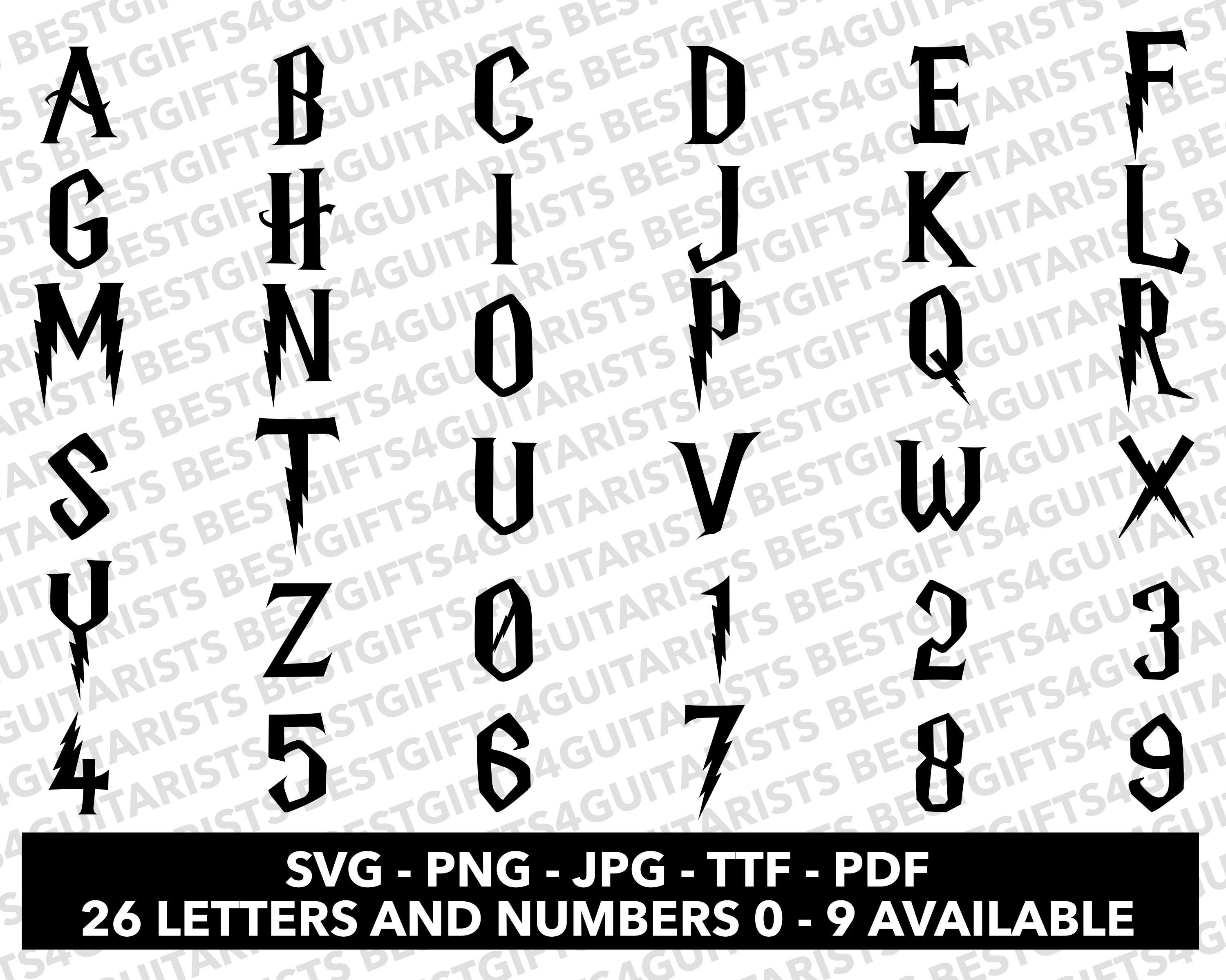 Harry Potty Wizard Font SVG, Wizard Font for Cricut, Harry Potty Font ...