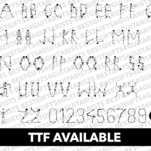 Skeleton Font SVG, Skeleton Alphapack, Skeleton Letters Svg, Png, Ttf ...