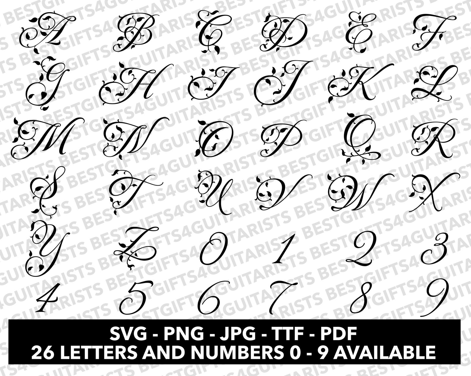 123 Vine Font SVG, Vine Font for Cricut, Vine Font SVG, PNG, Jpg, Ttf ...