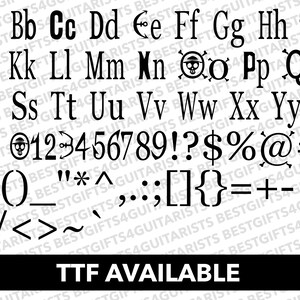 One Piece Pirate Font SVG, Pirate Font for Canva, Pirate Font SVG, PNG ...