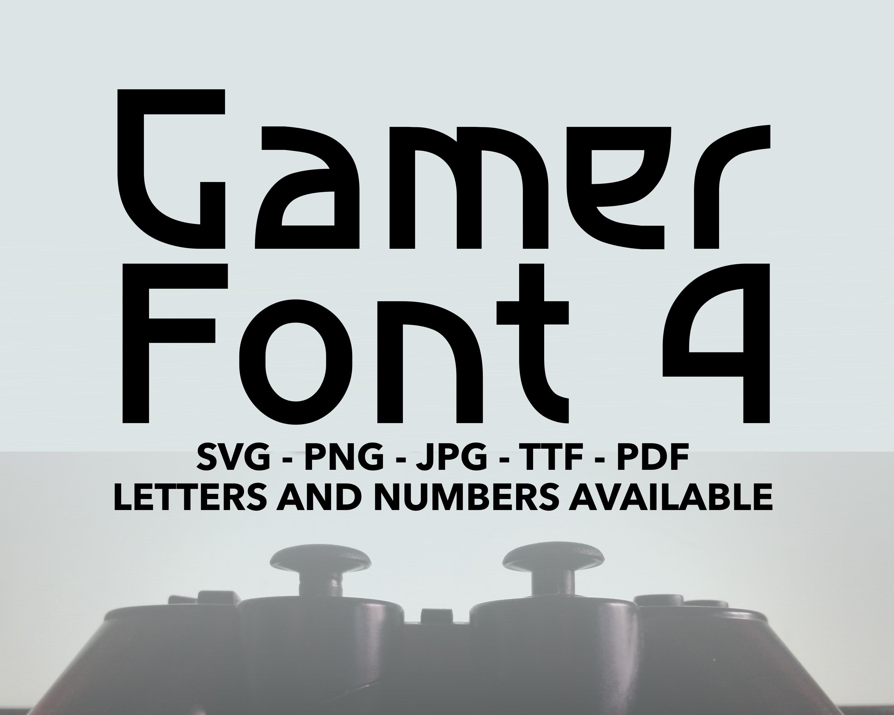 Gamer Font SVG, Pixel Font for Cricut, Pixel Font SVG, PNG, Jpg, Ttf ...
