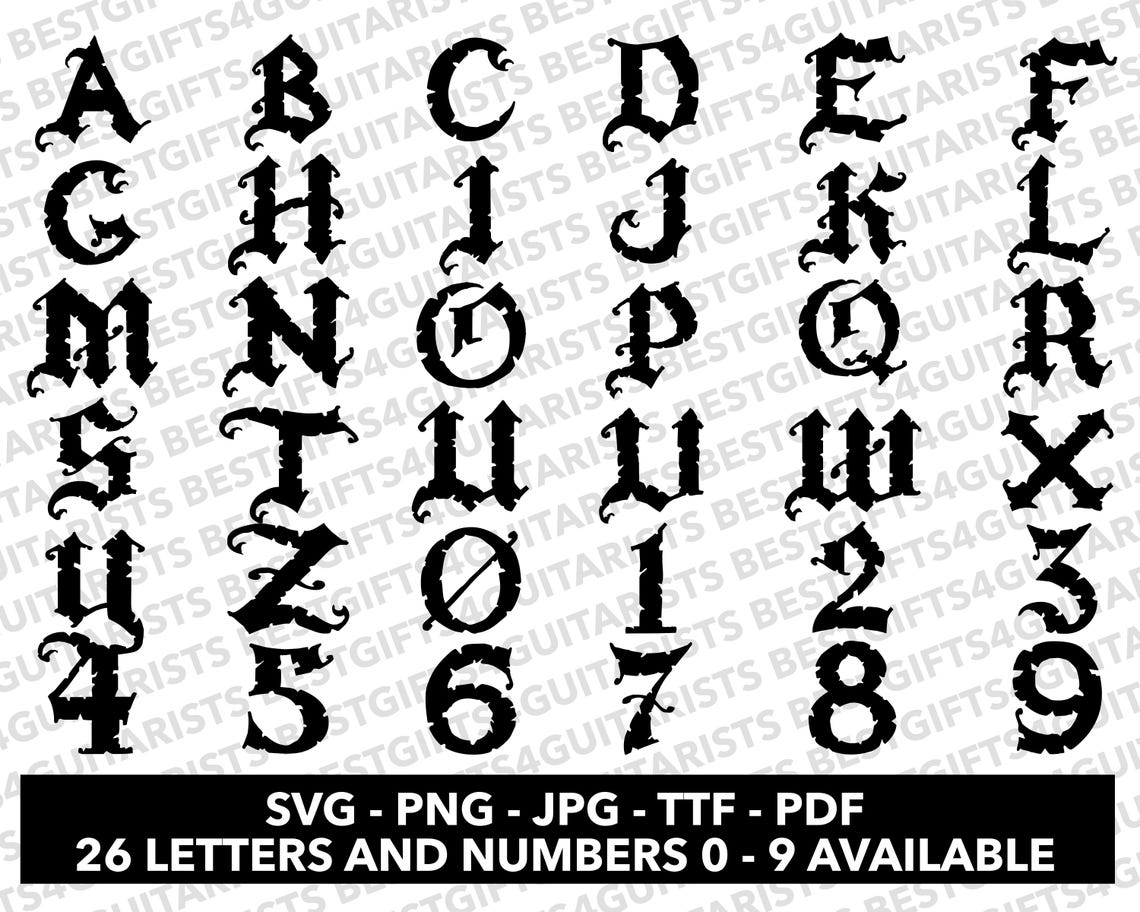 Distressed Pirate Font SVG, Pirate Font for Canva, Pirate Font SVG, PNG ...