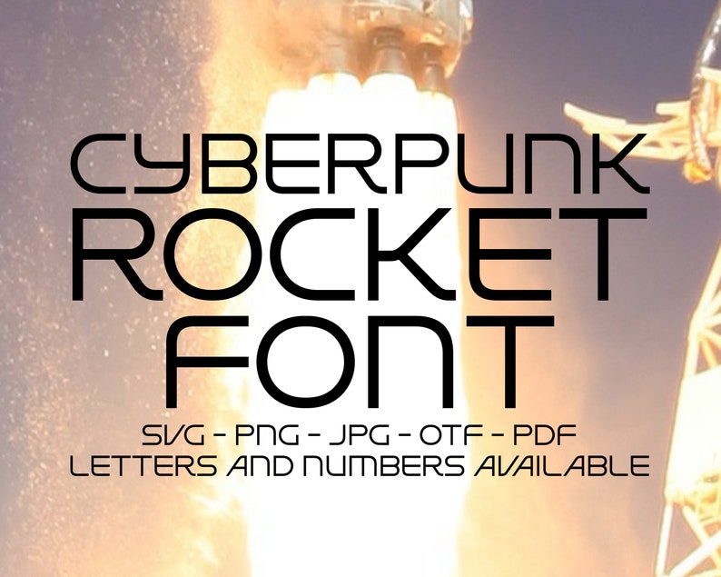 Cyberpunk Rocket Font SVG, Cyberpunk Font for Cricut, Cyberpunk Font ...