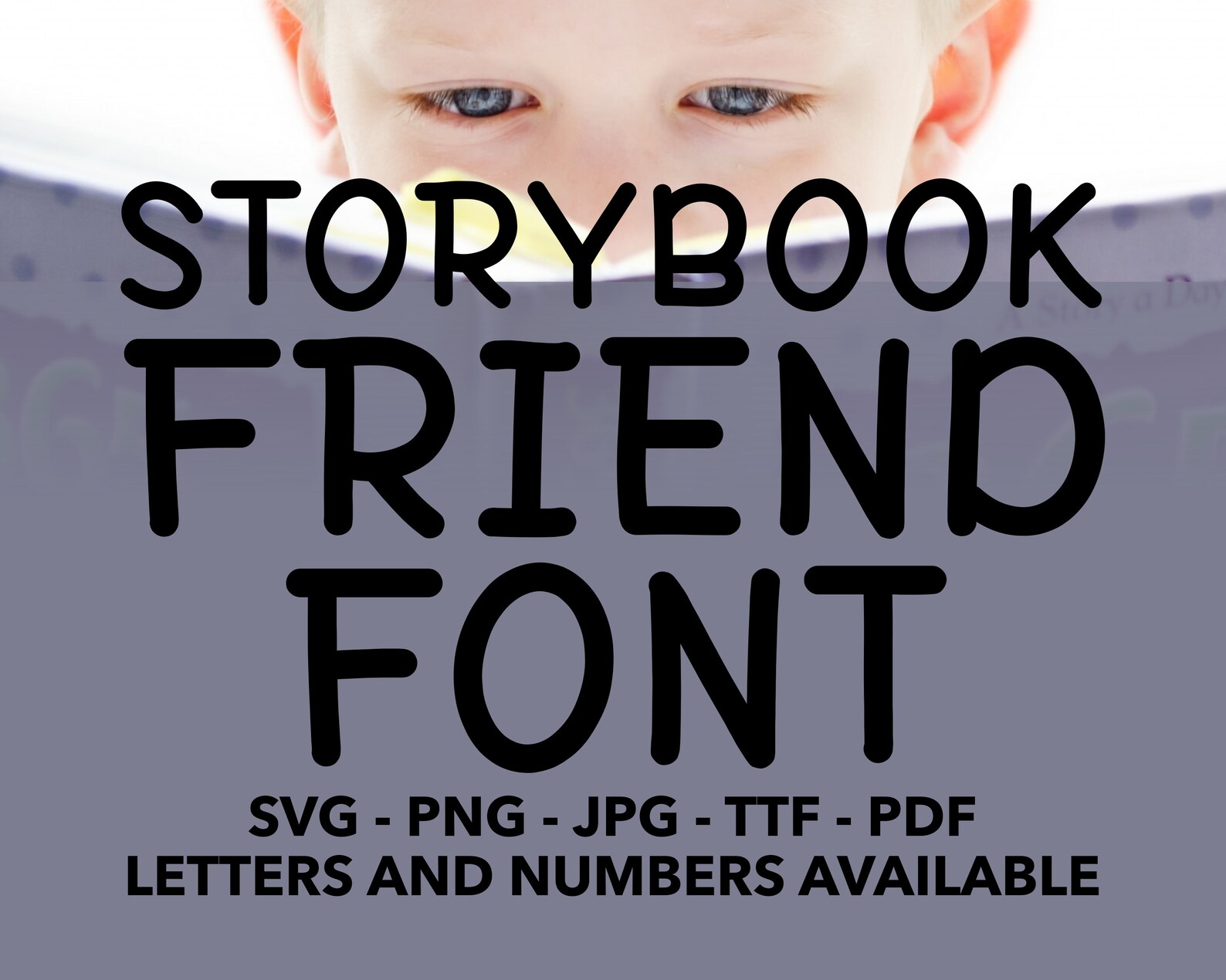 Storybook Friend Font SVG, Storybook Font for Cricut, Storybook Font ...