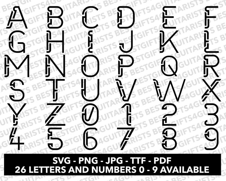Cyberpunk Font SVG, Glitch Font for Cricut, Cyber Punk Font SVG, PNG ...
