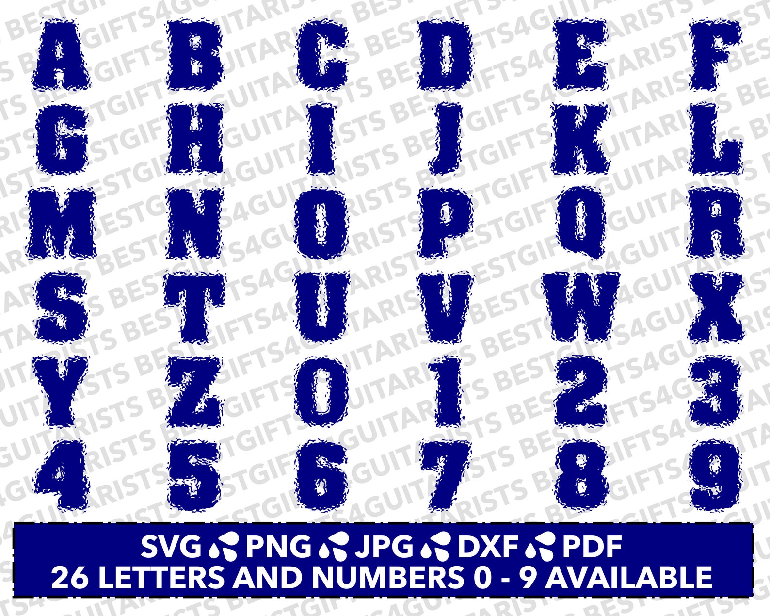 Water Font SVG, Water Letters PNG, Water Numbers Svg, Png, Jpg, Dxf ...