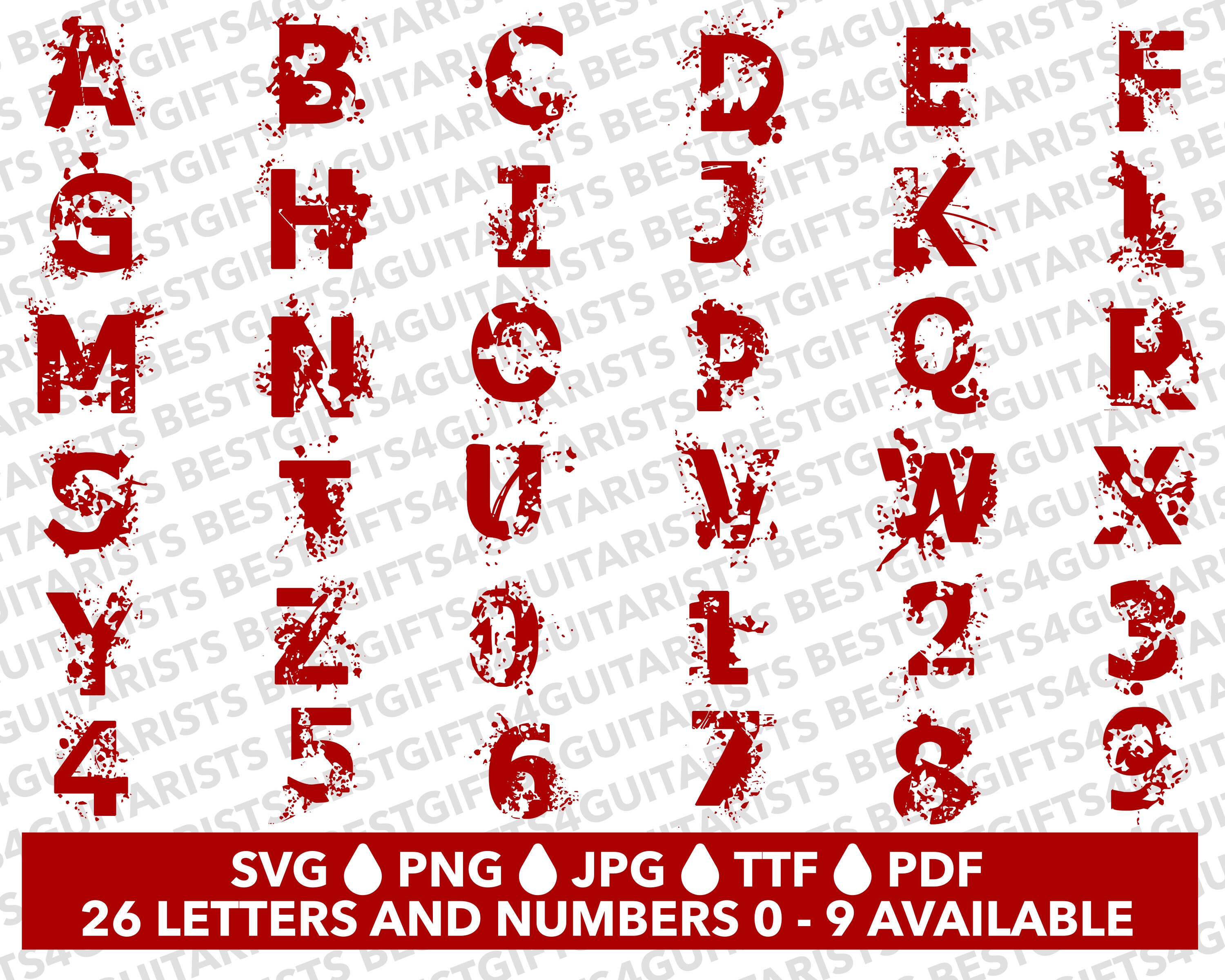 Bloody Crime Scene Font SVG, Blood Font for Cricut, Blood Font SVG, PNG ...