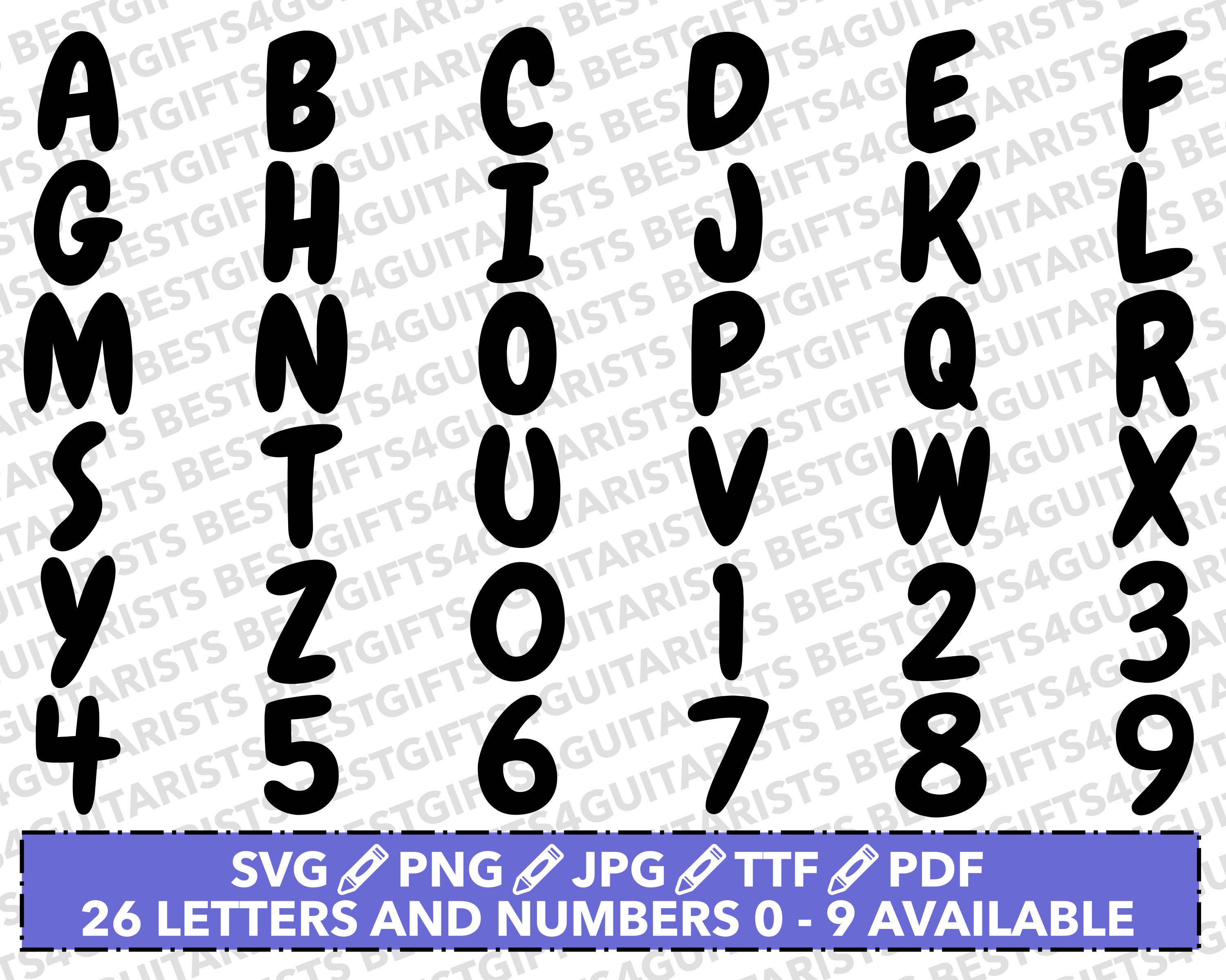 Crayon Font SVG, Crayon Font TTF, Crayon Alphabet Svg, Png, Jpg, Ttf ...