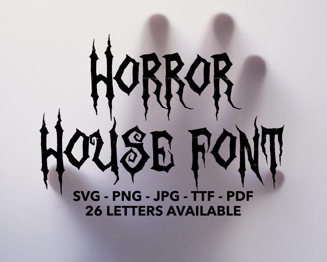 Horror Font SVG, Horror Alphabet SVG, Horror Font for Cricut Svg, Ttf ...